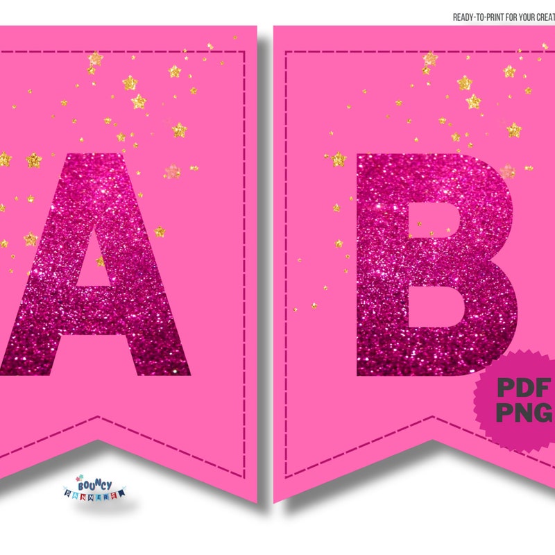 Hot Pink Banner - Etsy