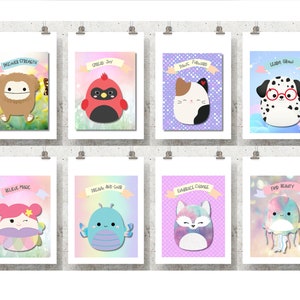 Squishmallows Quotes Motivational Poster - Instant Download | Set of 14 ...