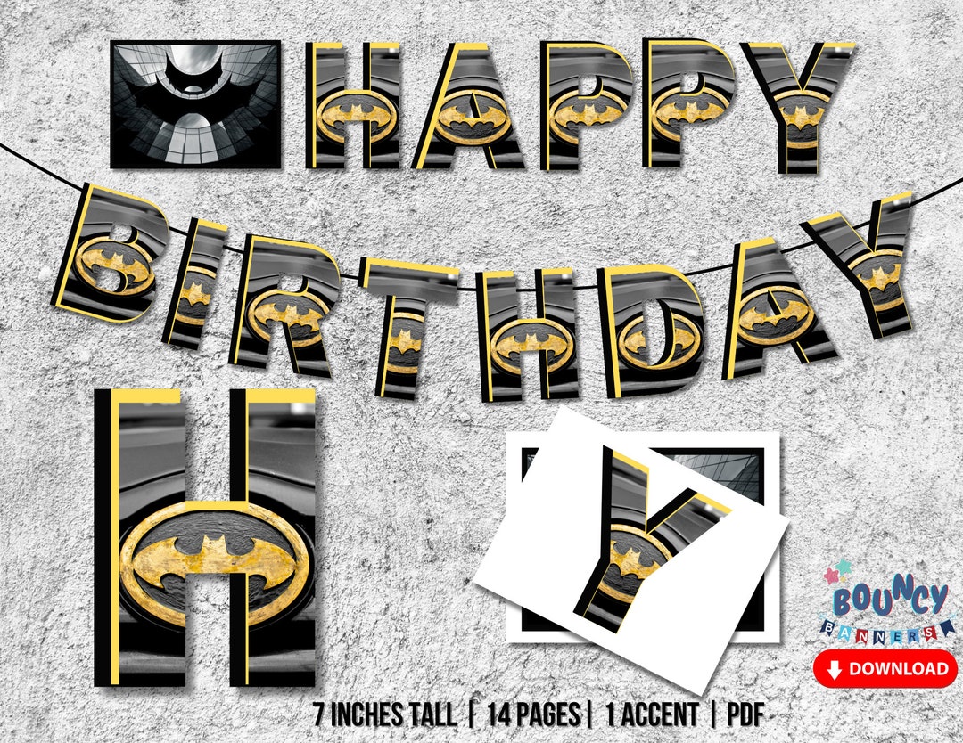 Superhero Birthday Banner | Superhero Party Decorations | Printable ...
