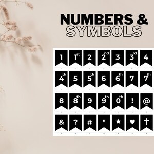 Minimalistic Birthday Banner Design - Monochrome - Black and White ...