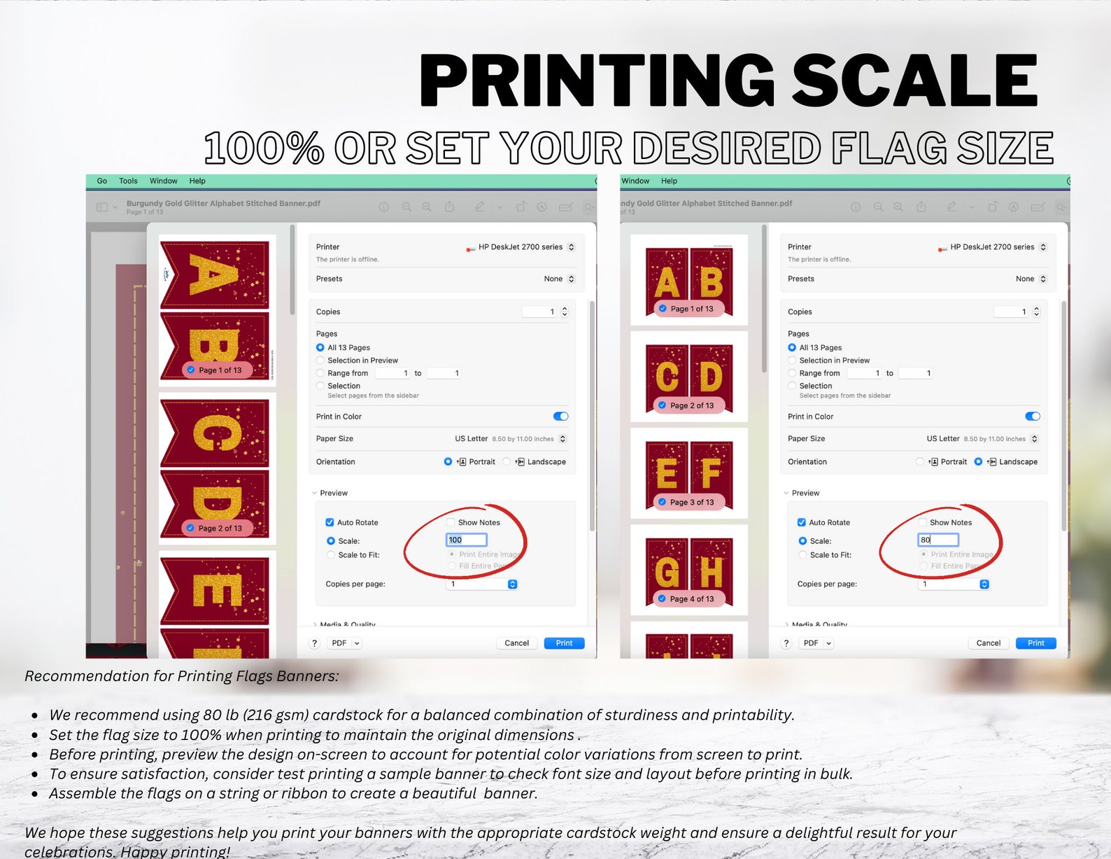 Printable Gold Glitter Alphabet and Numbers Bunting Banner - Etsy