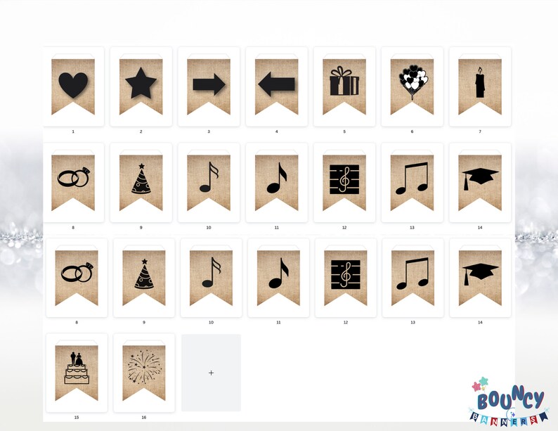 Rustic Burlap Alphabet Flags: Printable Letters, Punctuations, and ...
