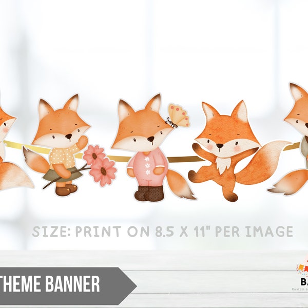 Fox Birthday Party - Etsy
