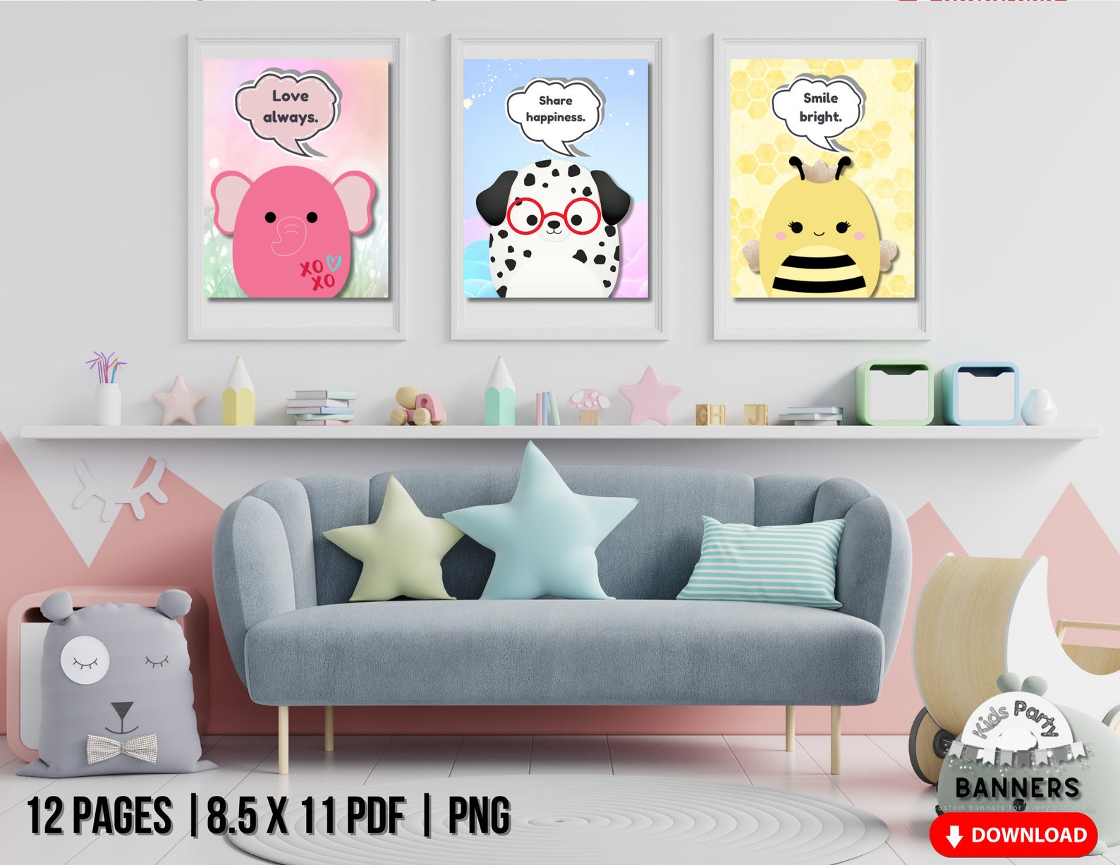 Squishmallows Quotes Poster Bundle - Instant Download | Set of 12 ...