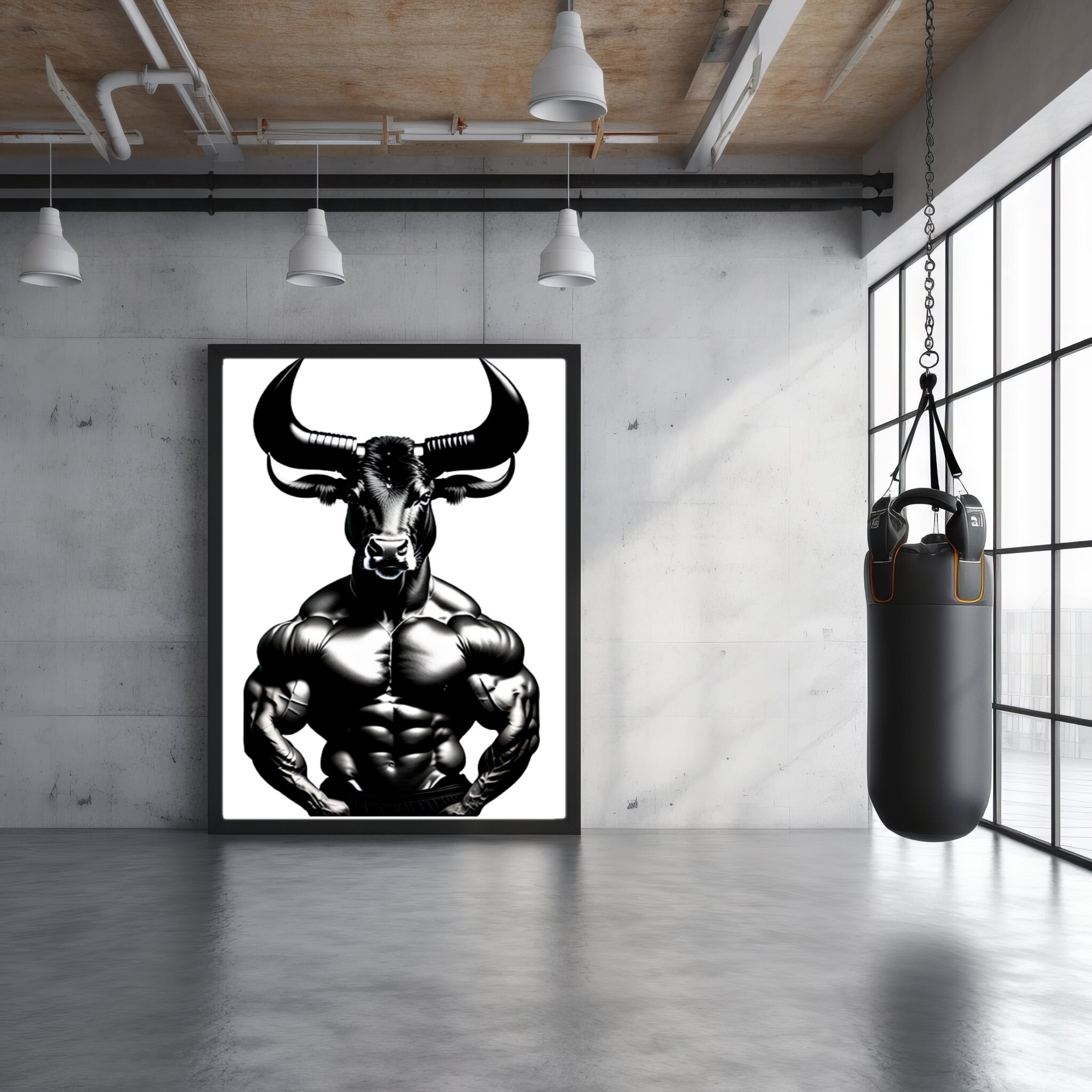 Gym Art Gym Wall Art Home Gym Wall Art Art for Sale AI Art Digital ...