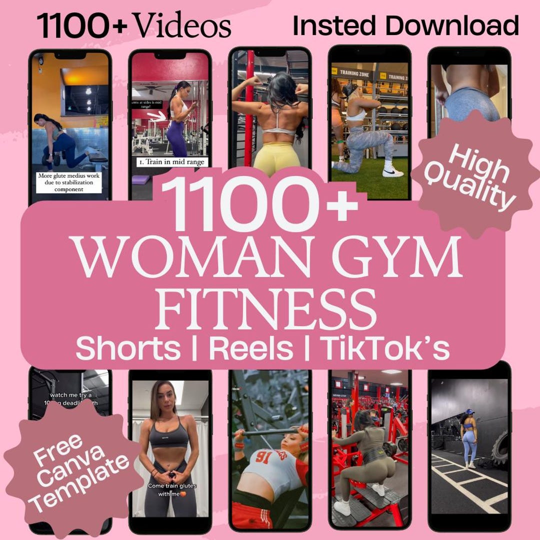 1100+ Fitness Reels Bundle | Viral Gym Workout Videos (PLR MRR ...