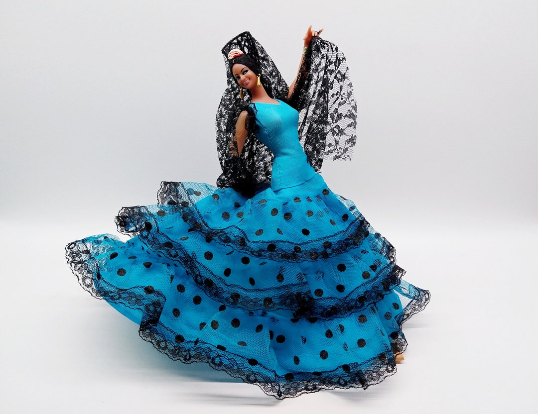 Marin Chiclana Flamenco Dancing Woman Doll Spanish Art Doll - Etsy