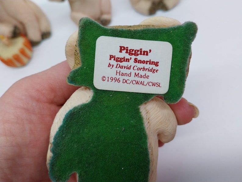 Vintage 90s Piggin' Collection Handmade Pig Figures by - Etsy