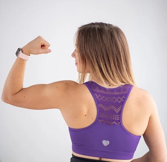 Soutien-gorge de sport Balance Purple Athleisure Wear Soutien-gorge d ...