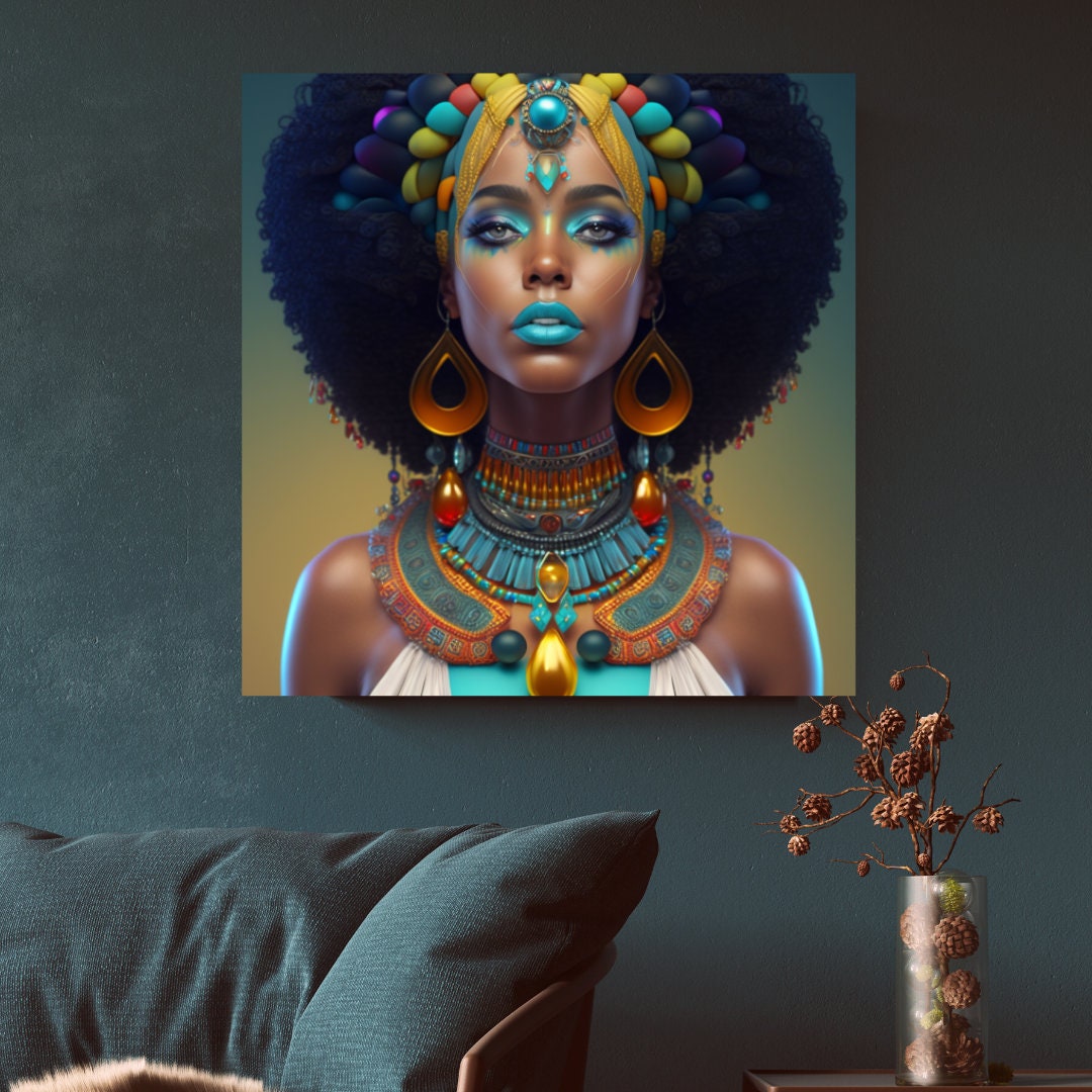 Radiya - Digital Art - AI Art - Black Art - Afrofuturism - Fantasy Ai ...