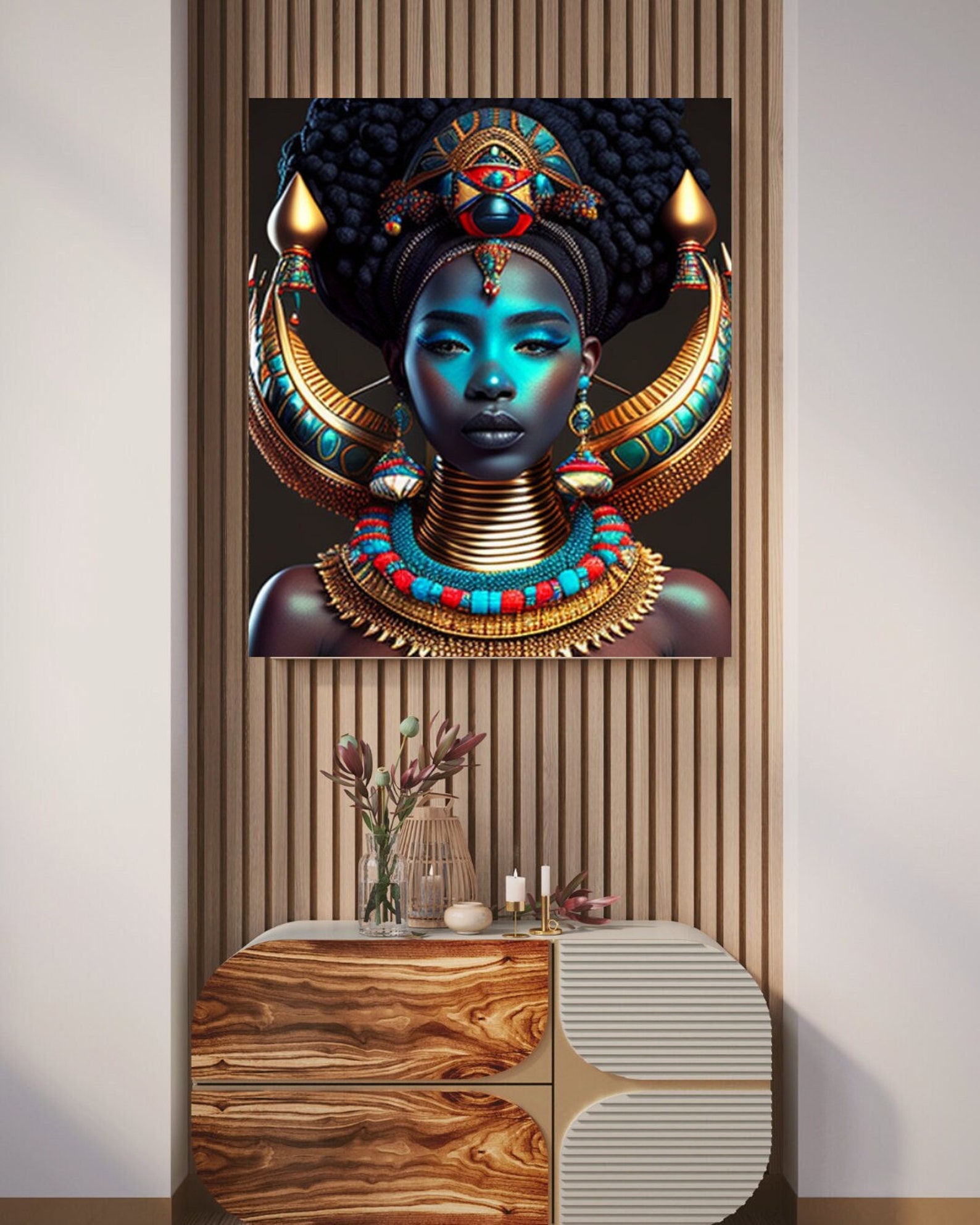 Inanna - Digital Art - AI Art - Black Art - Afrofuturism - Fantasy AI ...