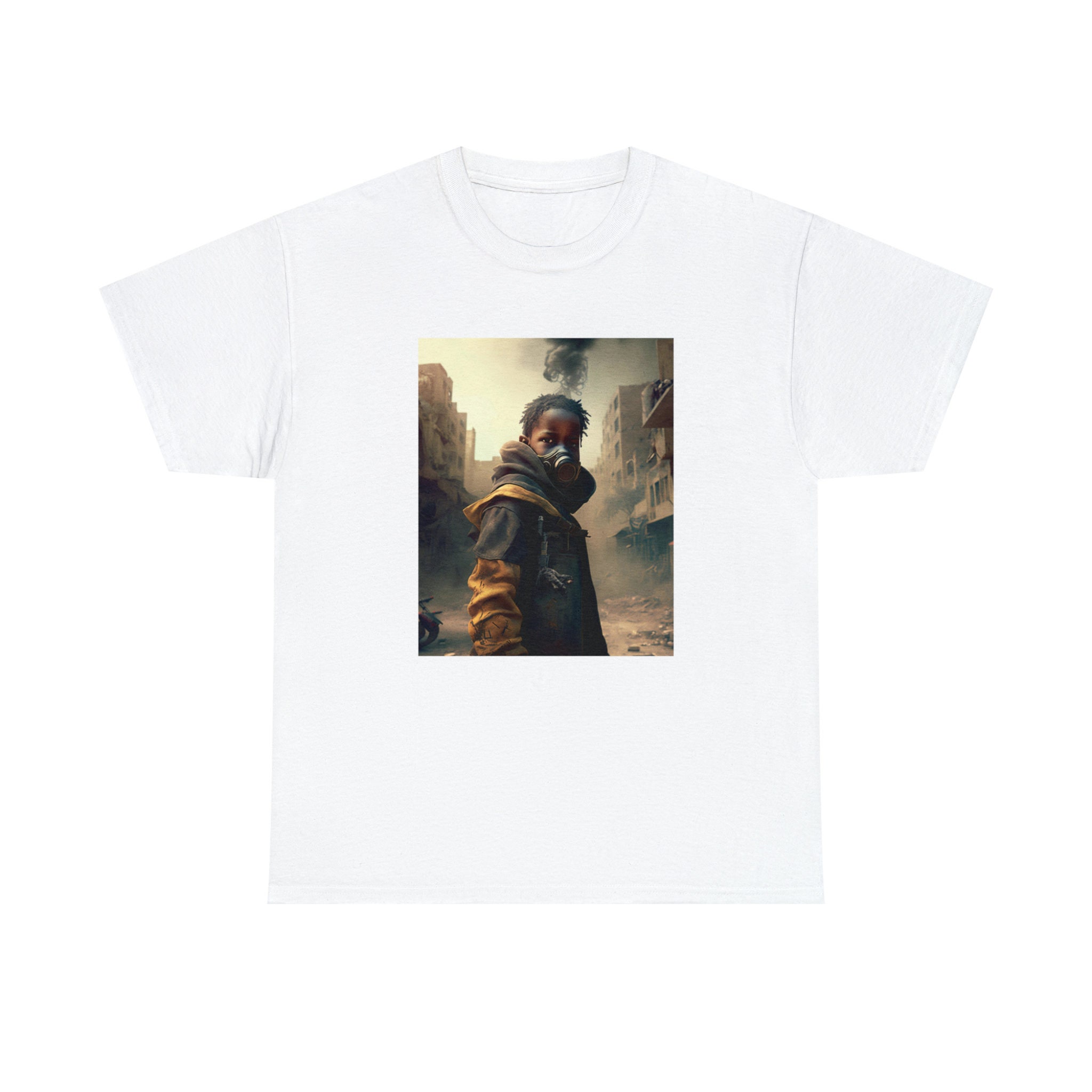 African American Boy Apocalypse T-shirt, Afrofuturistic Unisex Cotton ...