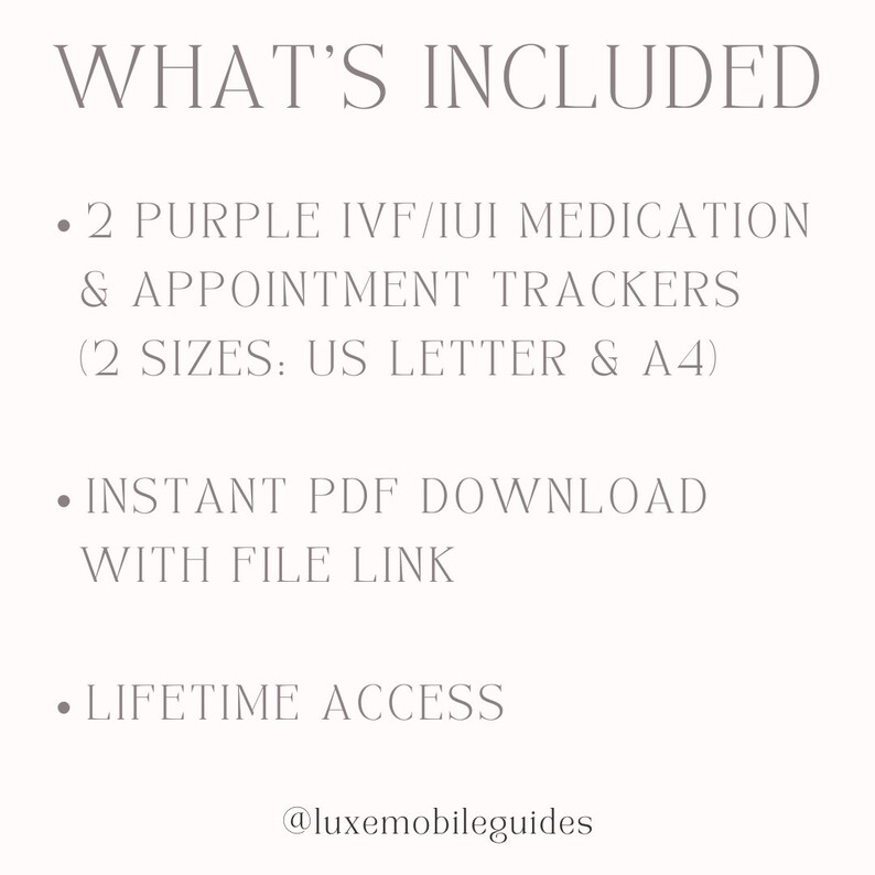 IVF Medication Tracker Editable IVF Planner IVF Planner Printable Pdf ...