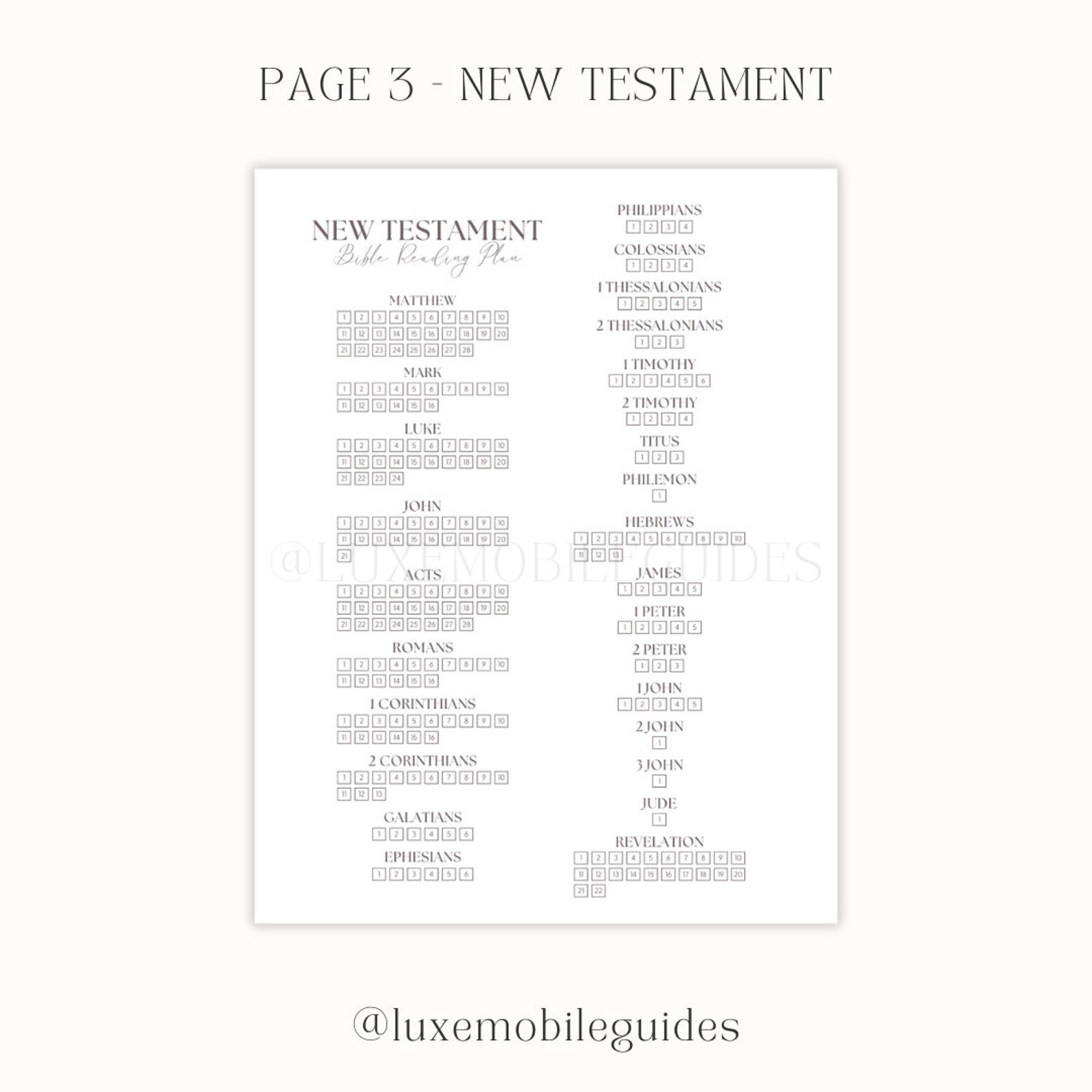Daily Bible Reading Plan PDF | Printable Bible Reading Tracker | Bible ...