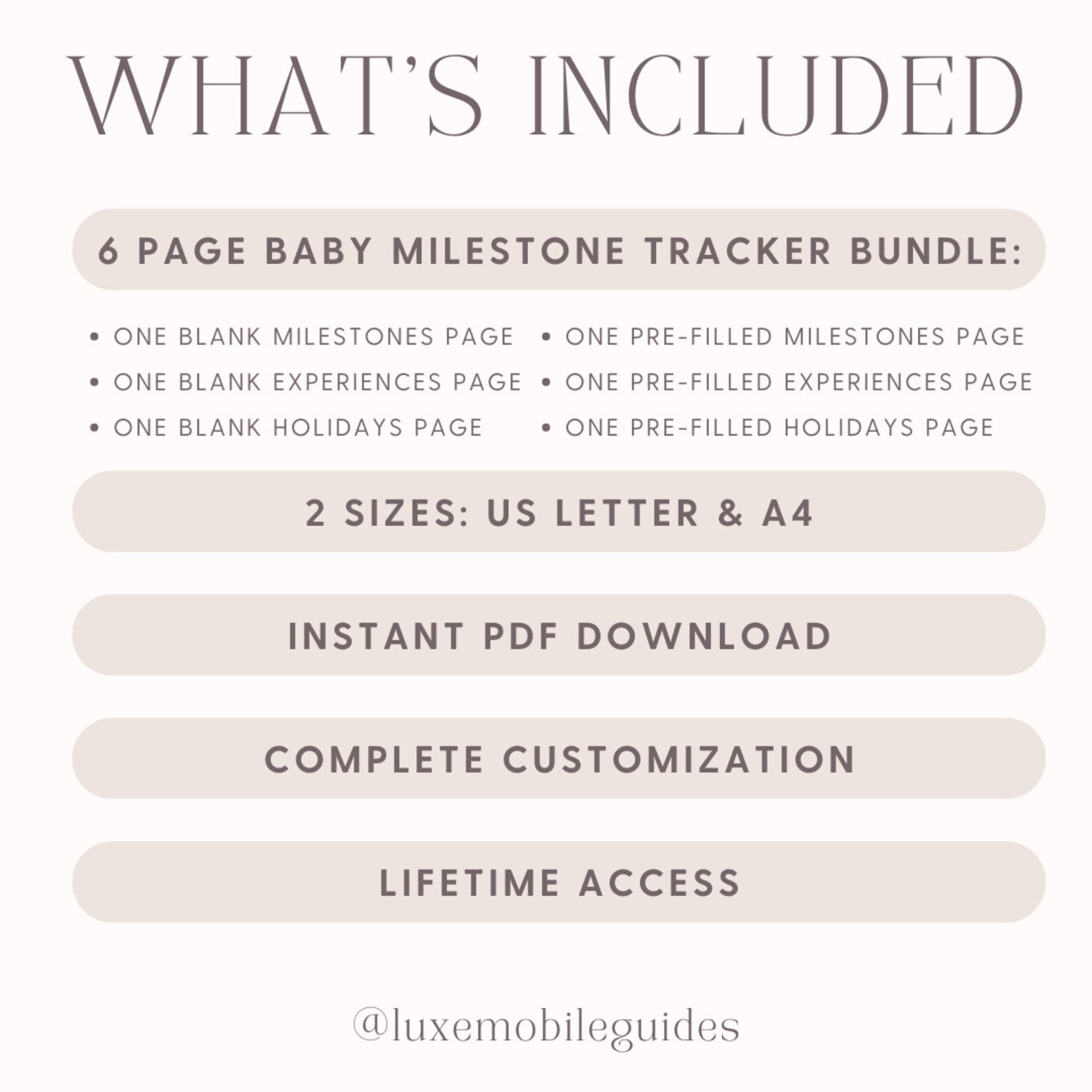 DIY Digital Baby Milestones Tracker Chart | Baby First Year Milestones ...