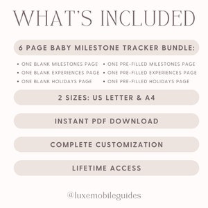Baby Milestones Tracker Chart | Baby First Year Printable | Editable ...