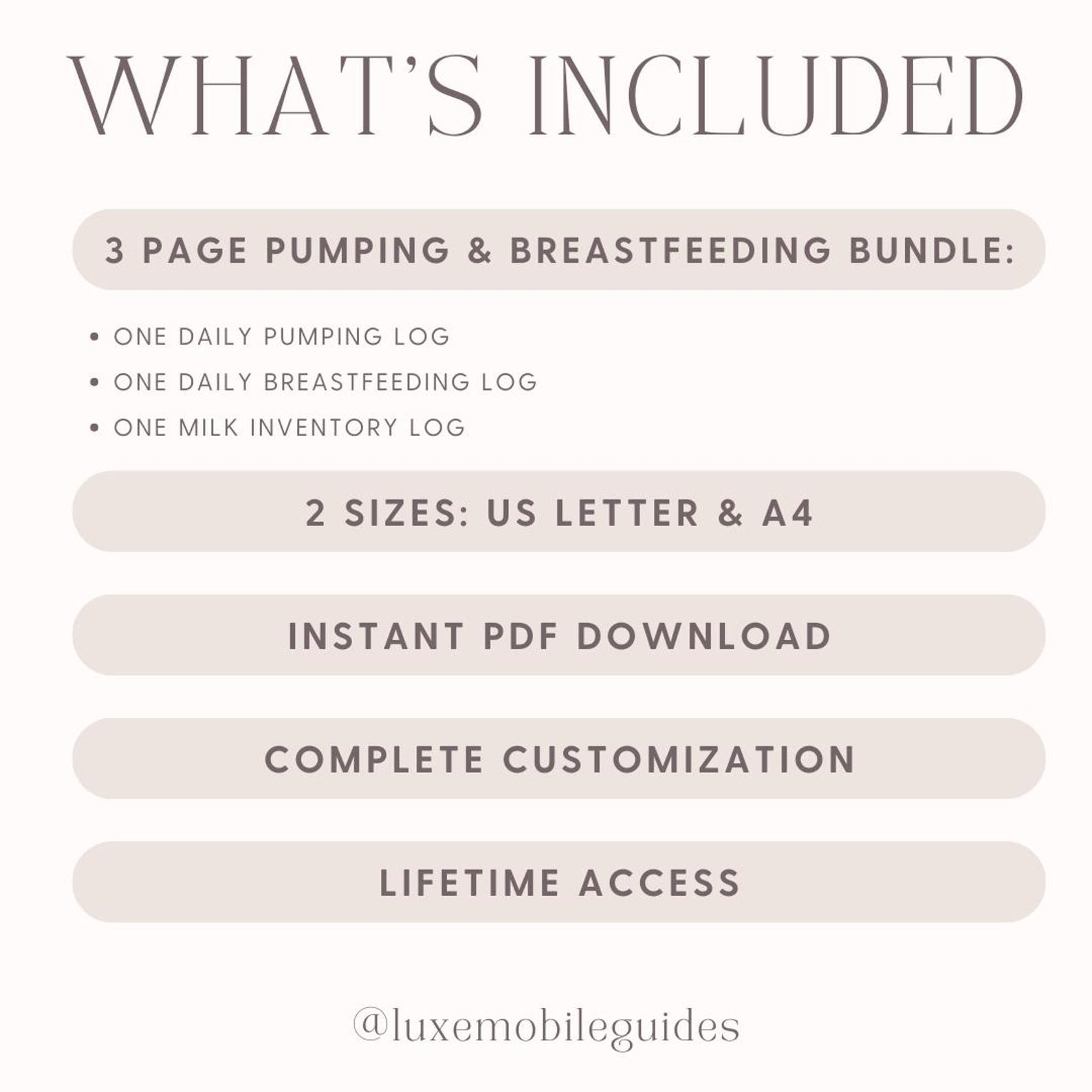 Printable Breastfeeding Log | Pumping Log | Milk Inventory Log ...