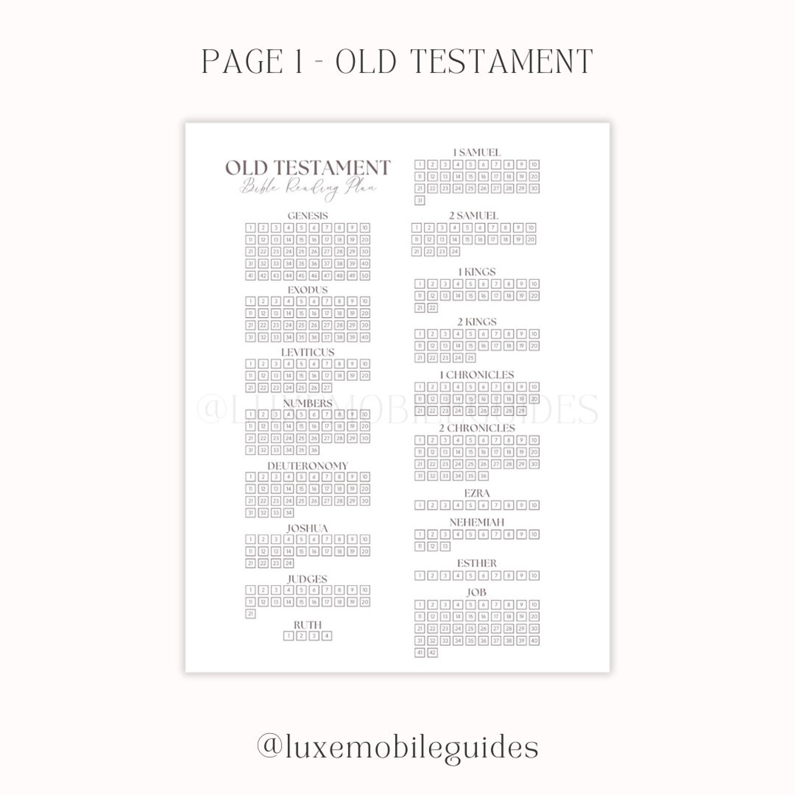 Daily Bible Reading Plan PDF | Printable Bible Reading Tracker | Bible ...