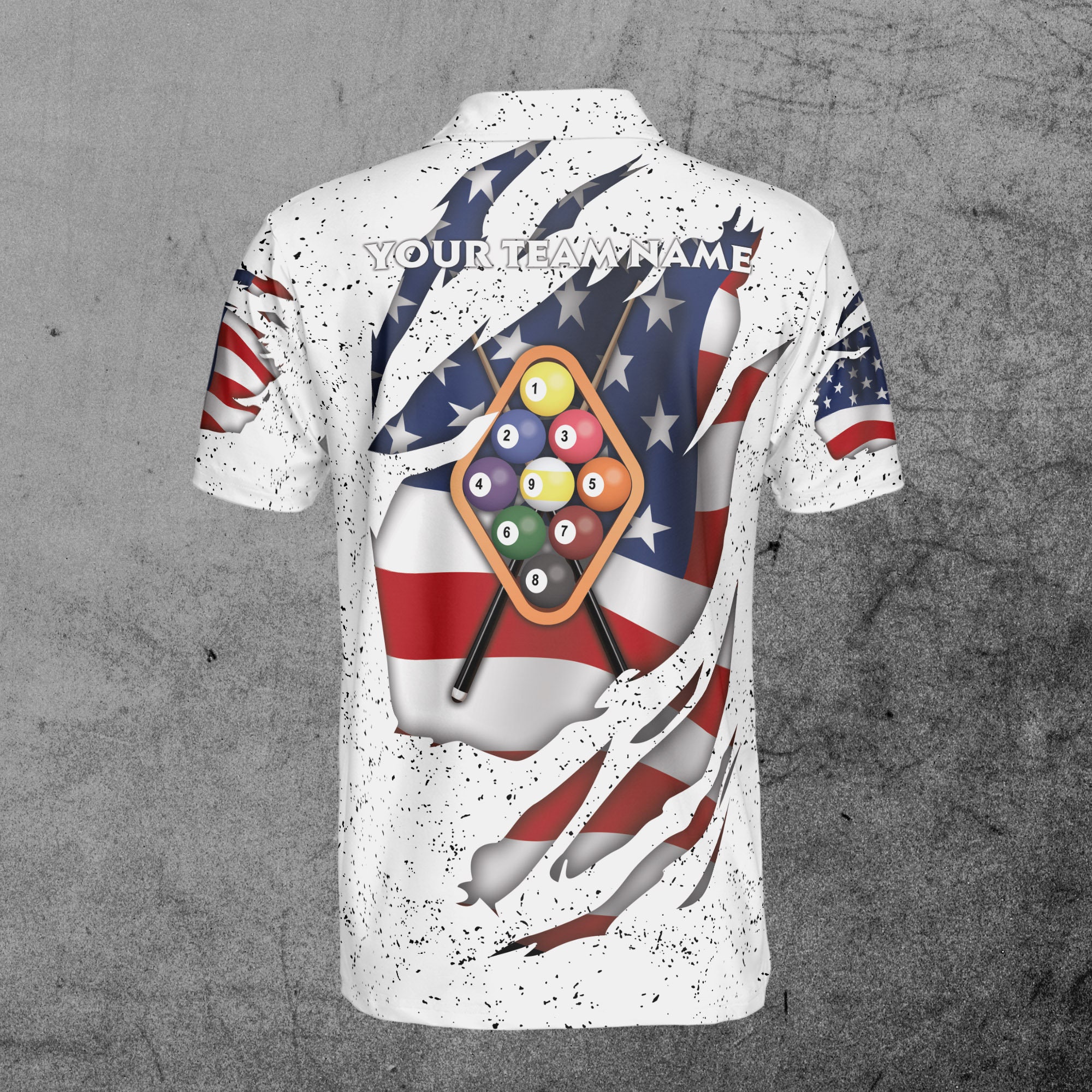Personalize Billiard 9 Ball Pool Men Shirts, Custom Billiard Polo Shirt ...