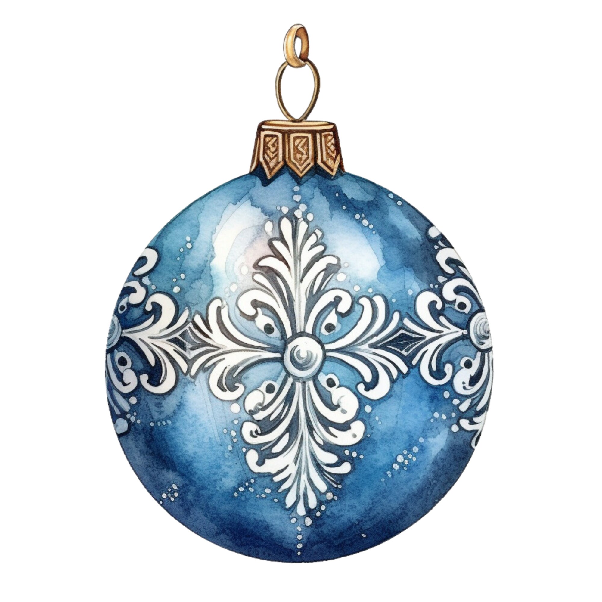 Christmas Ornaments Clipart Collection PNG Graphics, Invitations ...