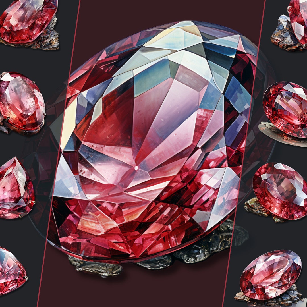 Ruby Gemstone PNG Clipart Bundle – for Personal & Commercial Use ...