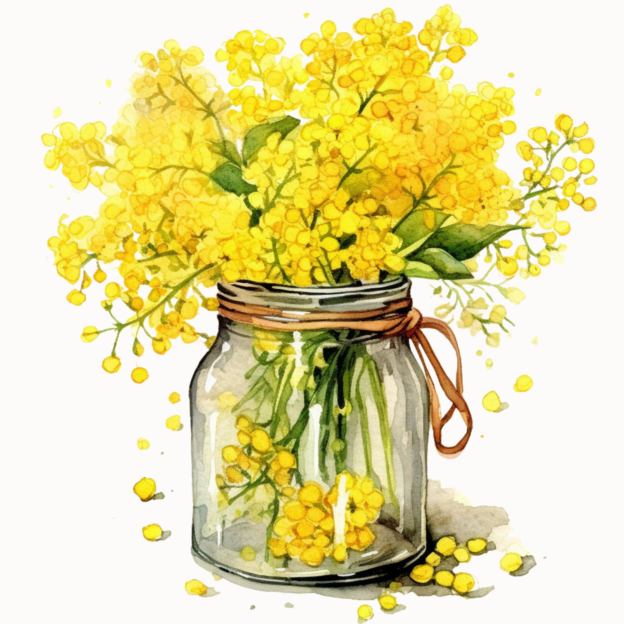 Yellow Elder Clipart Bundle High-quality PNG Files Instant - Etsy