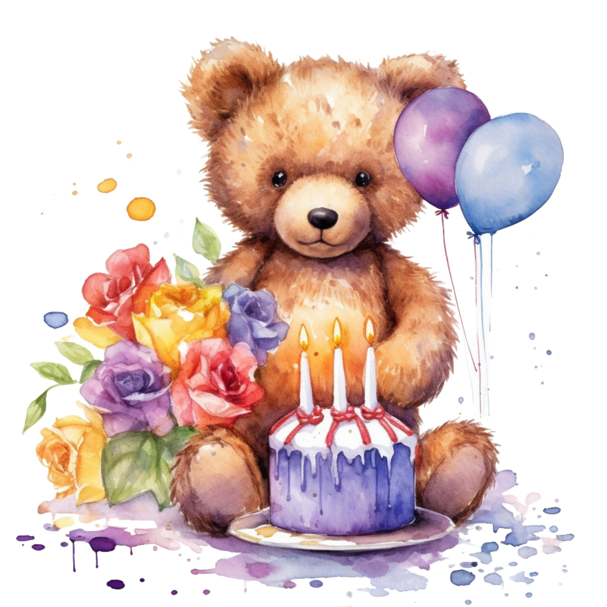 Birthday Clipart Collection PNG Graphics Perfect for DIY - Etsy