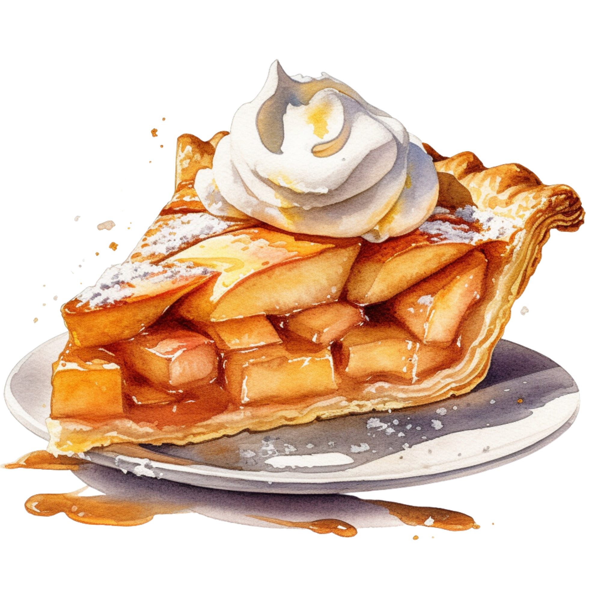 Apple Pie Clipart Collection PNG Graphics for DIY Projects - Etsy