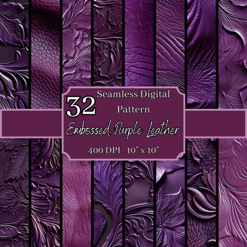 Purple Leather - Etsy