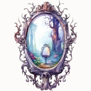 Magic Mirror Clipart Bundle - Enchanting Reflections, High-resolution ...
