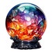 Magical Colorful Crystal Ball PNG Clipart Bundle – for Personal ...