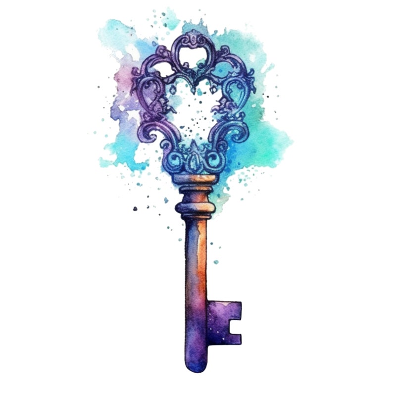 Celestial Key Clipart Bundle High-quality PNG Files - Etsy