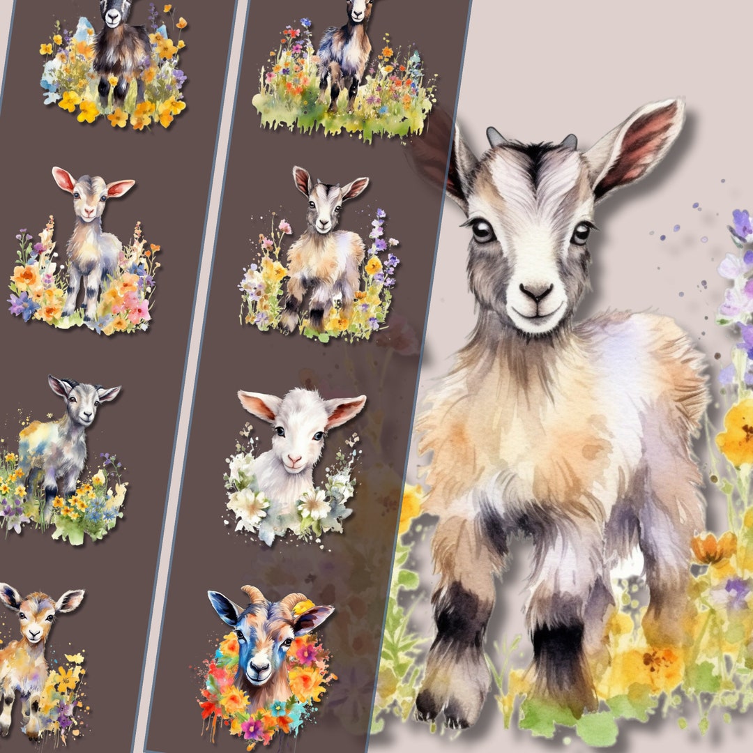 Goat Clipart Collection PNG Graphics, Perfect for DIY Projects ...