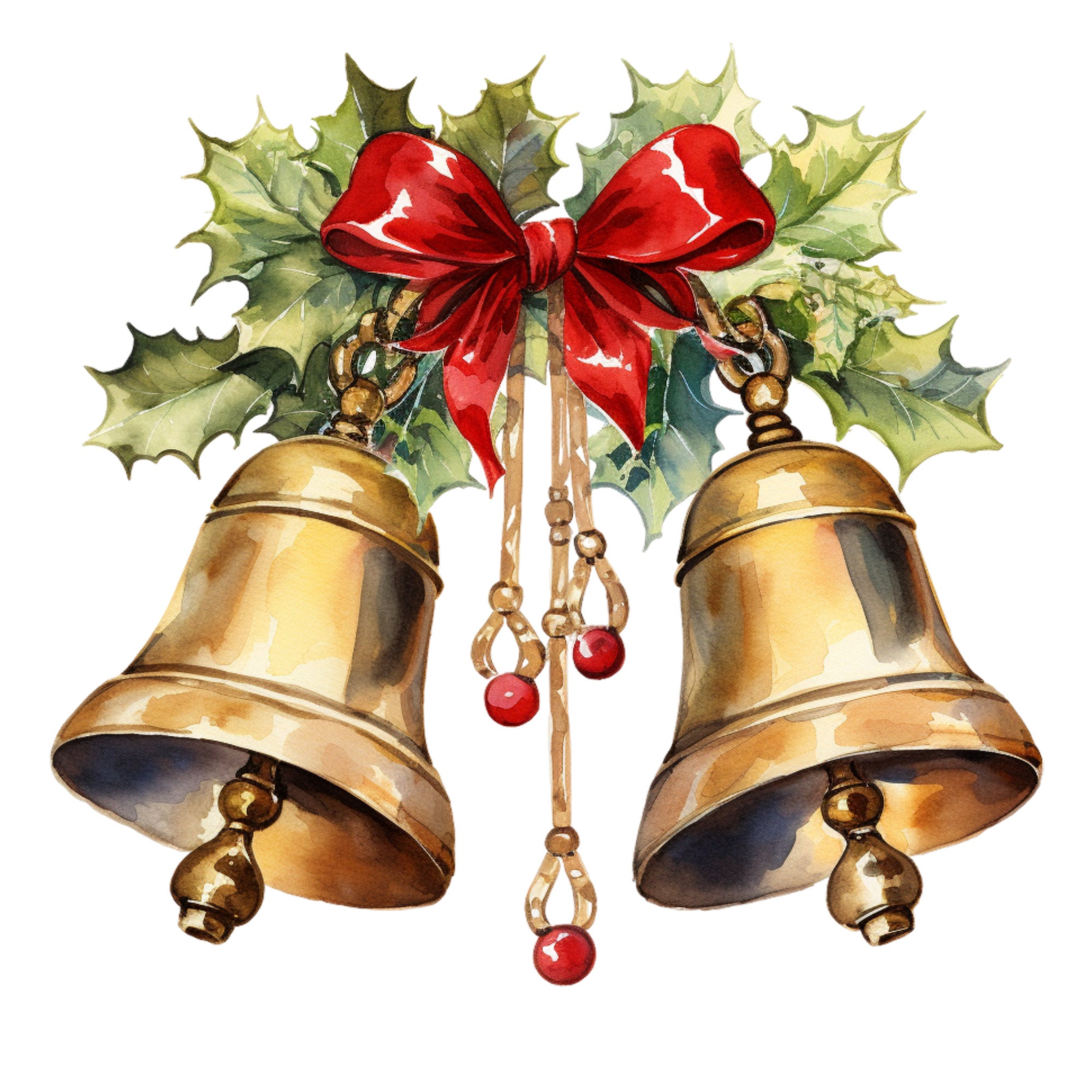 Christmas Bells Clipart Bundle PNG Ideal for Digital Art - Etsy