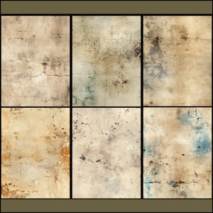 Vintage Aged Paper Seamless Patterns Bundle, High-quality 400 DPI ...