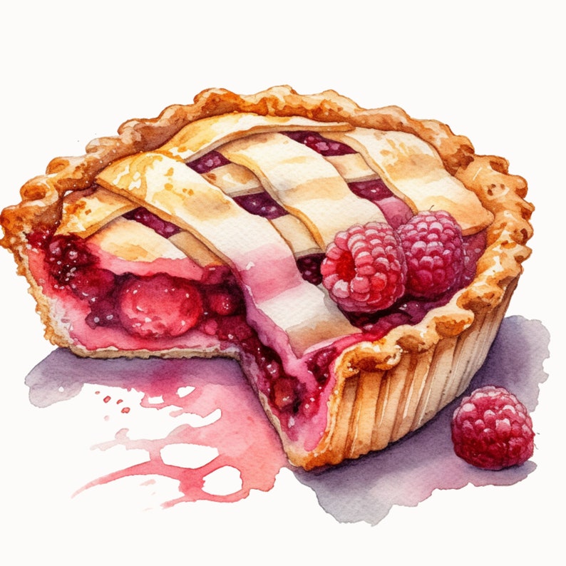 Raspberry Themed Clipart PNG Raspberry Clipart Instant - Etsy