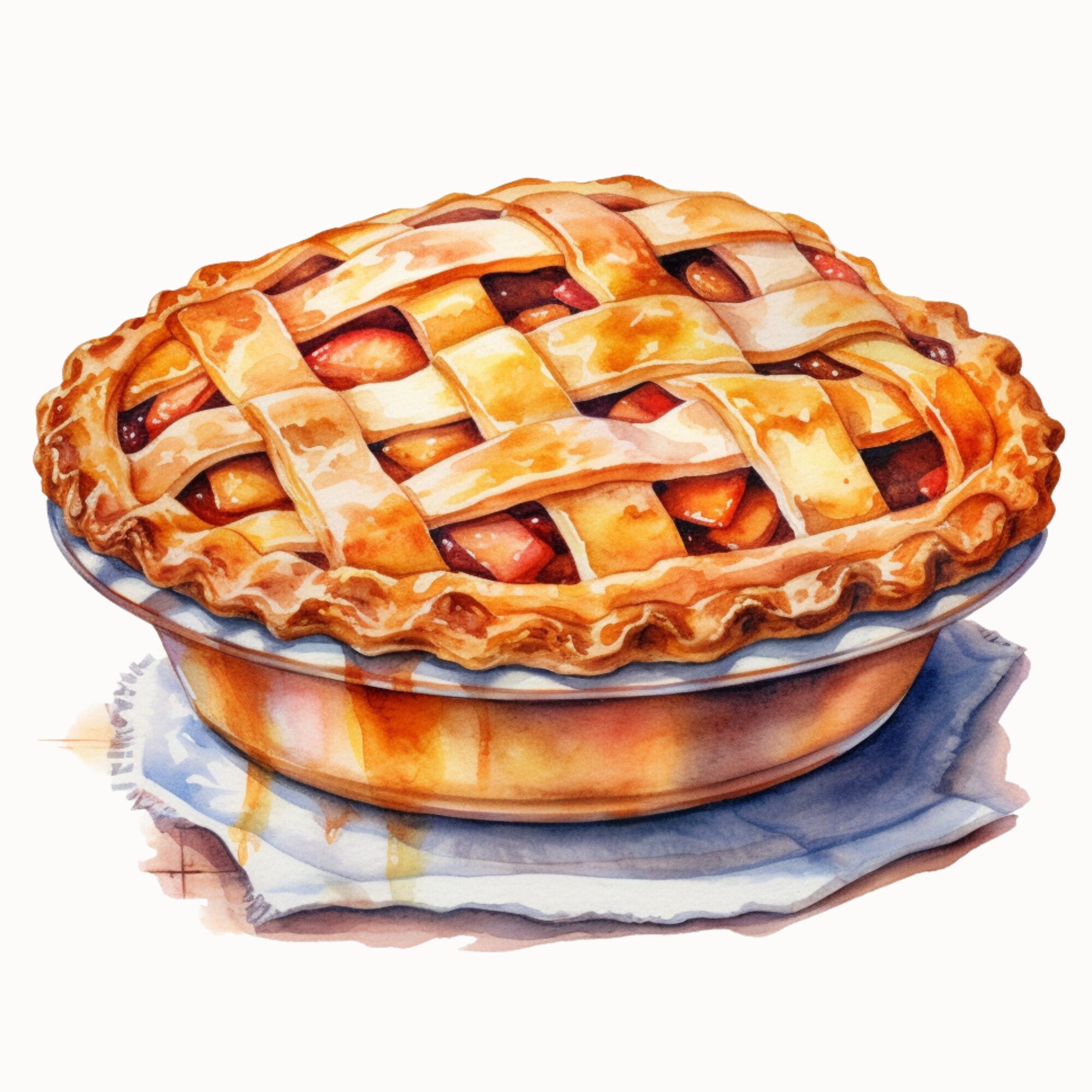 Apple Pie Clipart Collection PNG Graphics for DIY Projects - Etsy
