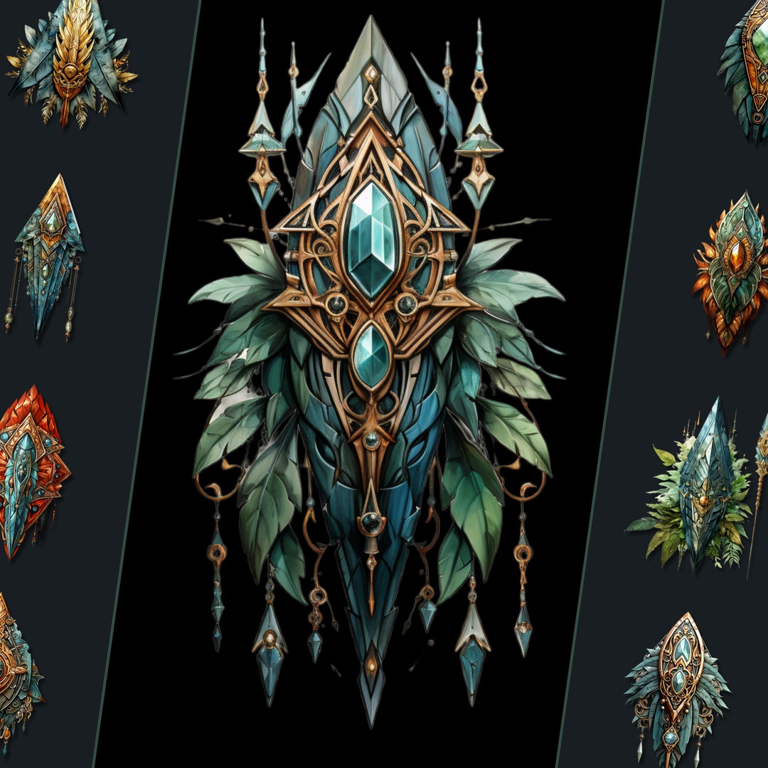 Decorative Arrowhead Clipart Bundle - Intricate Arrowhead PNG Clipart ...