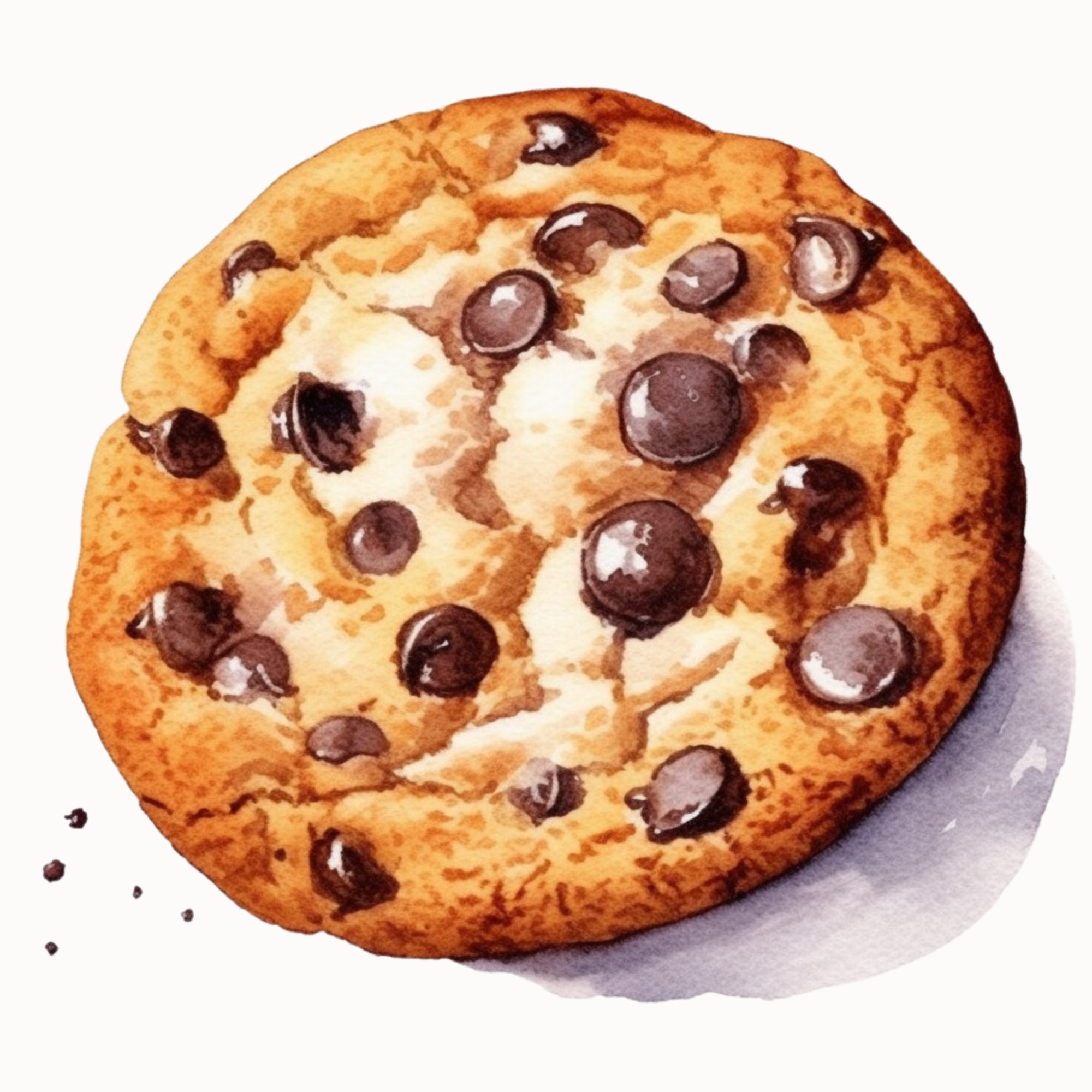 Chocolate Chip Cookies Clipart Bundle PNG Files for - Etsy