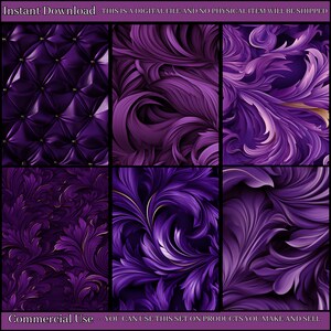 Purple Lux Texture Seamless Patterns Bundle, High-resolution 400 DPI ...