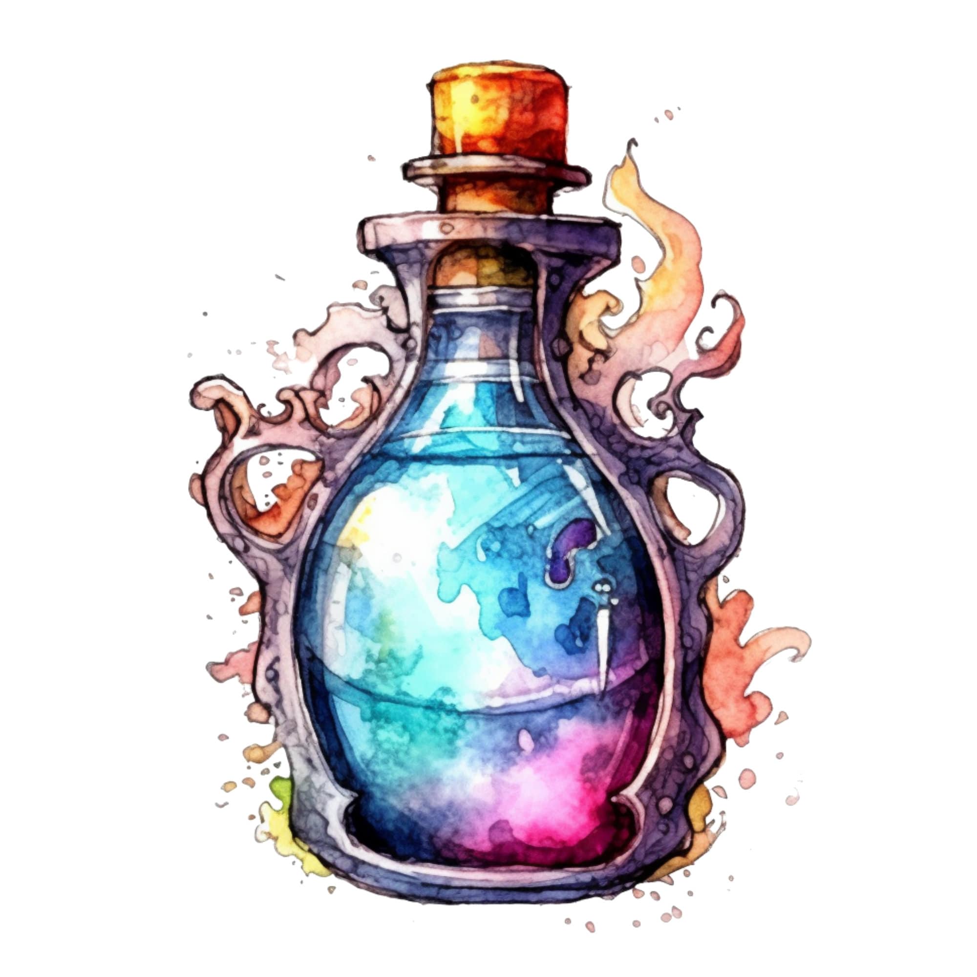 Magic Potion Clipart Bundle Enchanting Elixirs - Etsy