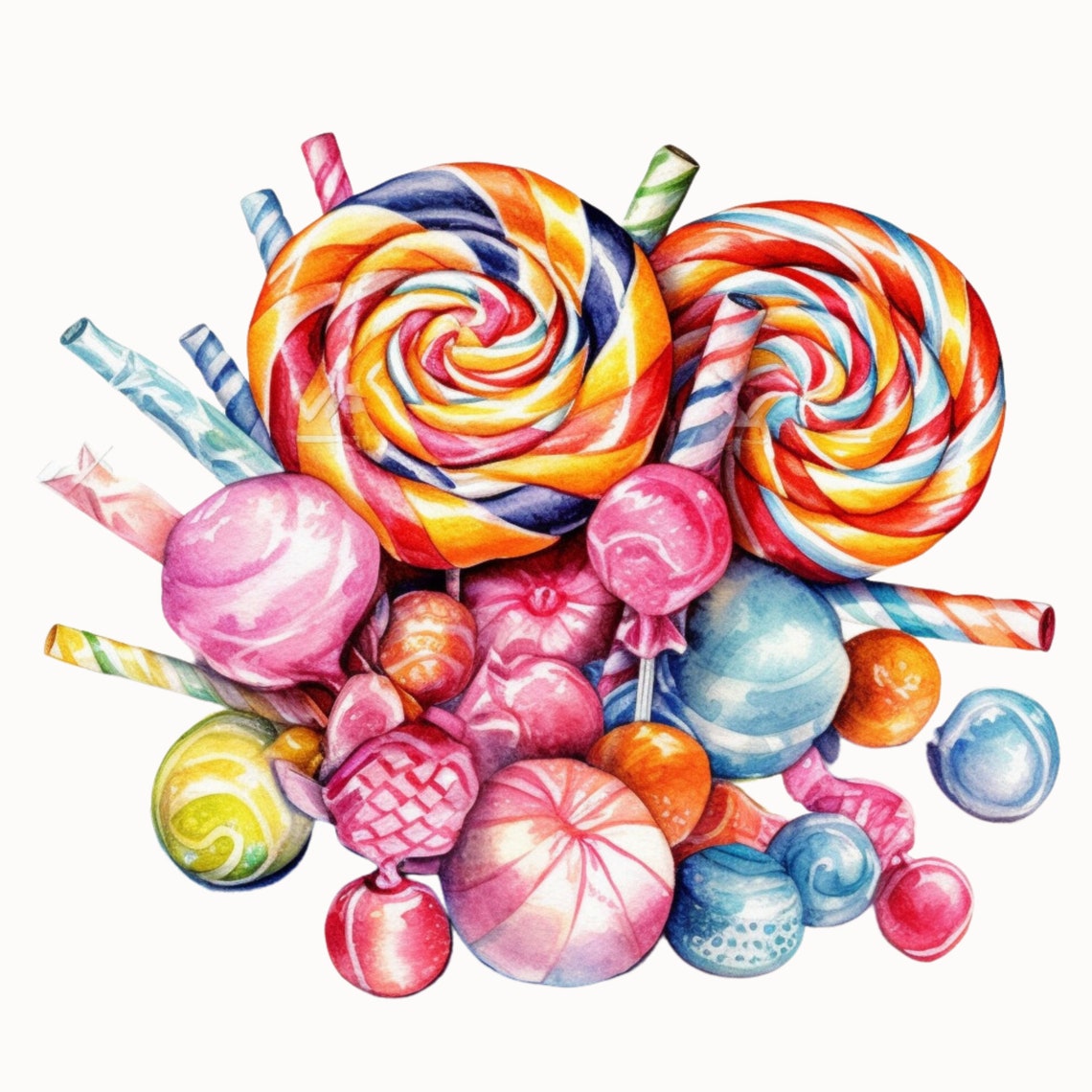 Candy Clipart Collection PNG Graphics Perfect for DIY - Etsy