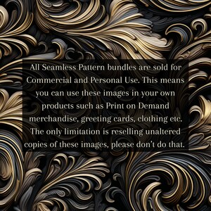 Engraved Ornamental Swirls Seamless Patterns Bundle, High-resolution ...