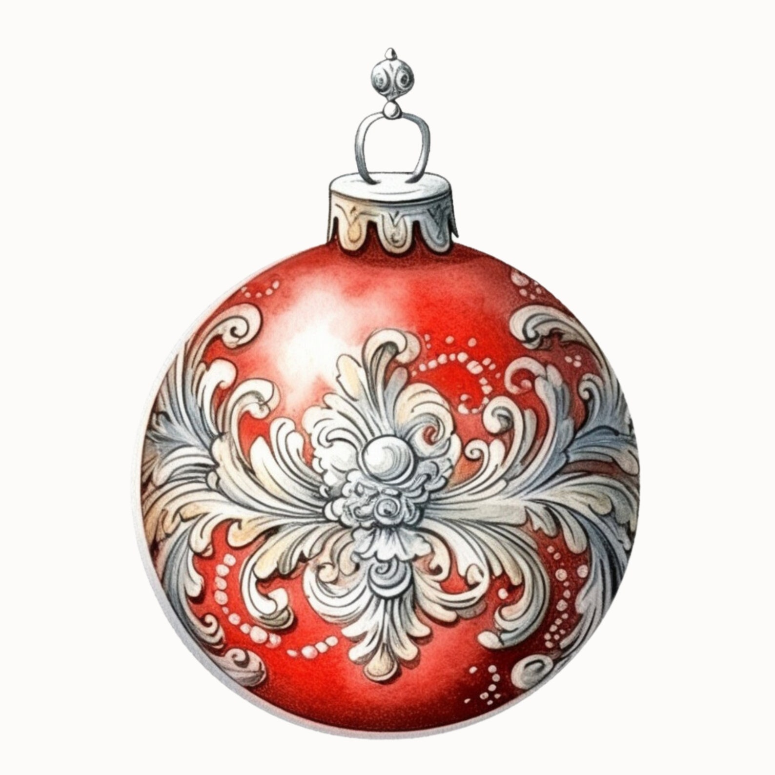 Christmas Ornaments Clipart Collection PNG Graphics, Invitations ...