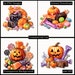 Cute Cartoon Halloween Candy Clipart Bundle, PNG, for Digital Art ...