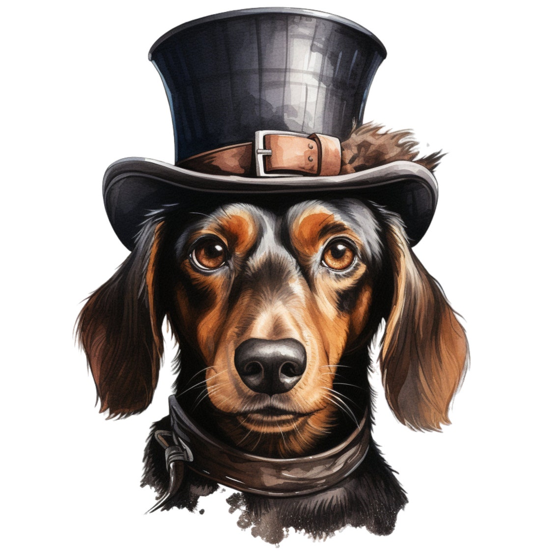 Dapper Dachshund Clipart Bundle PNG Format Artistic - Etsy