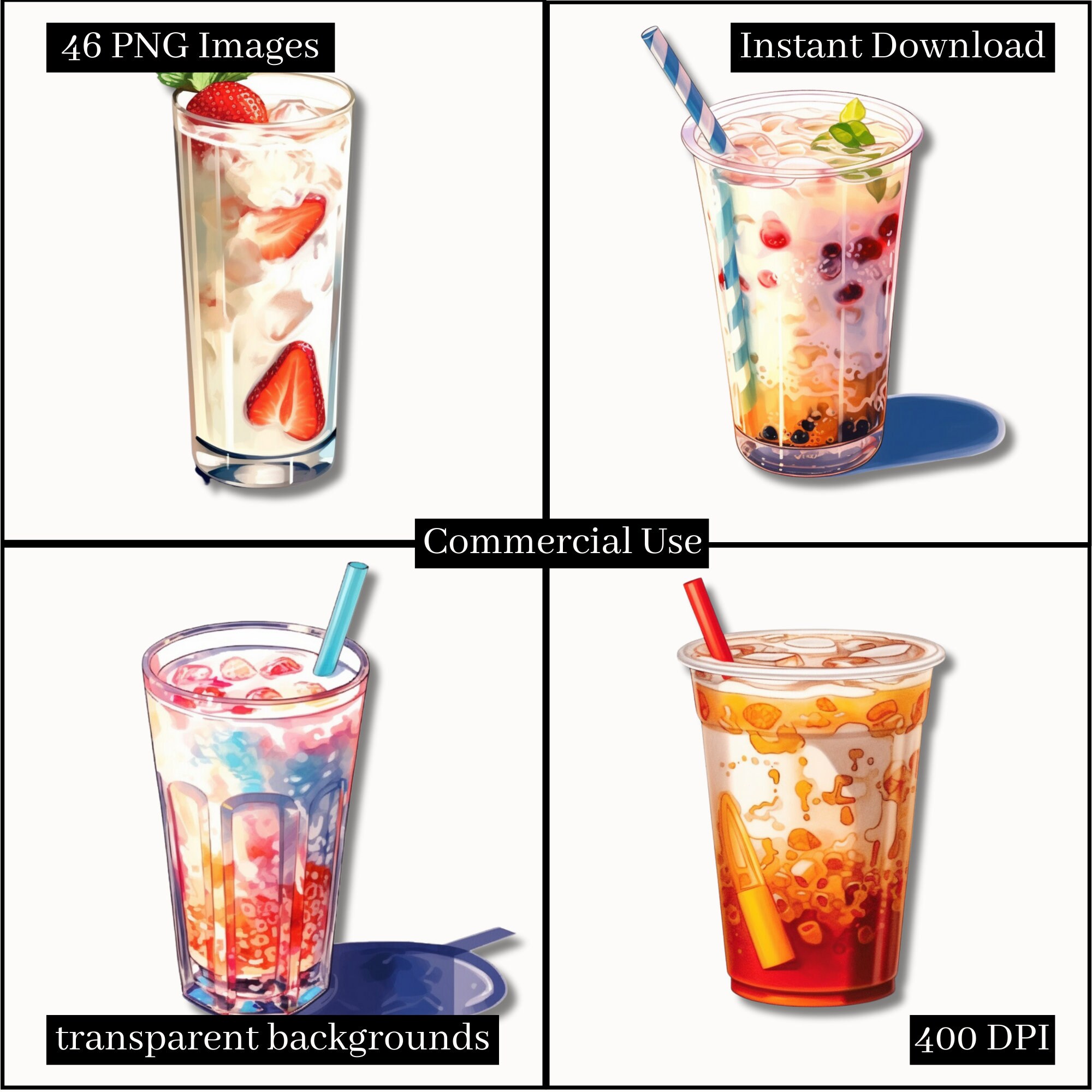 Yakult Clipart Bundle High-resolution Drink Clipart PNG Files ...