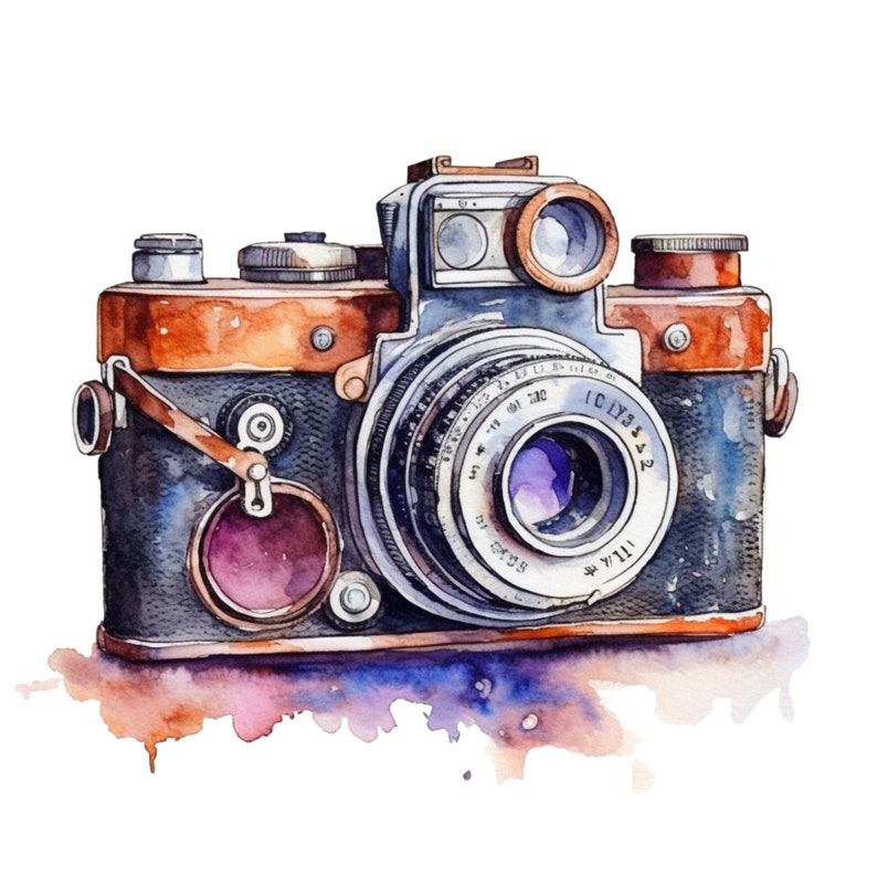 Vintage Camera Clipart Collection PNG Vintage Camera Clipart - Etsy