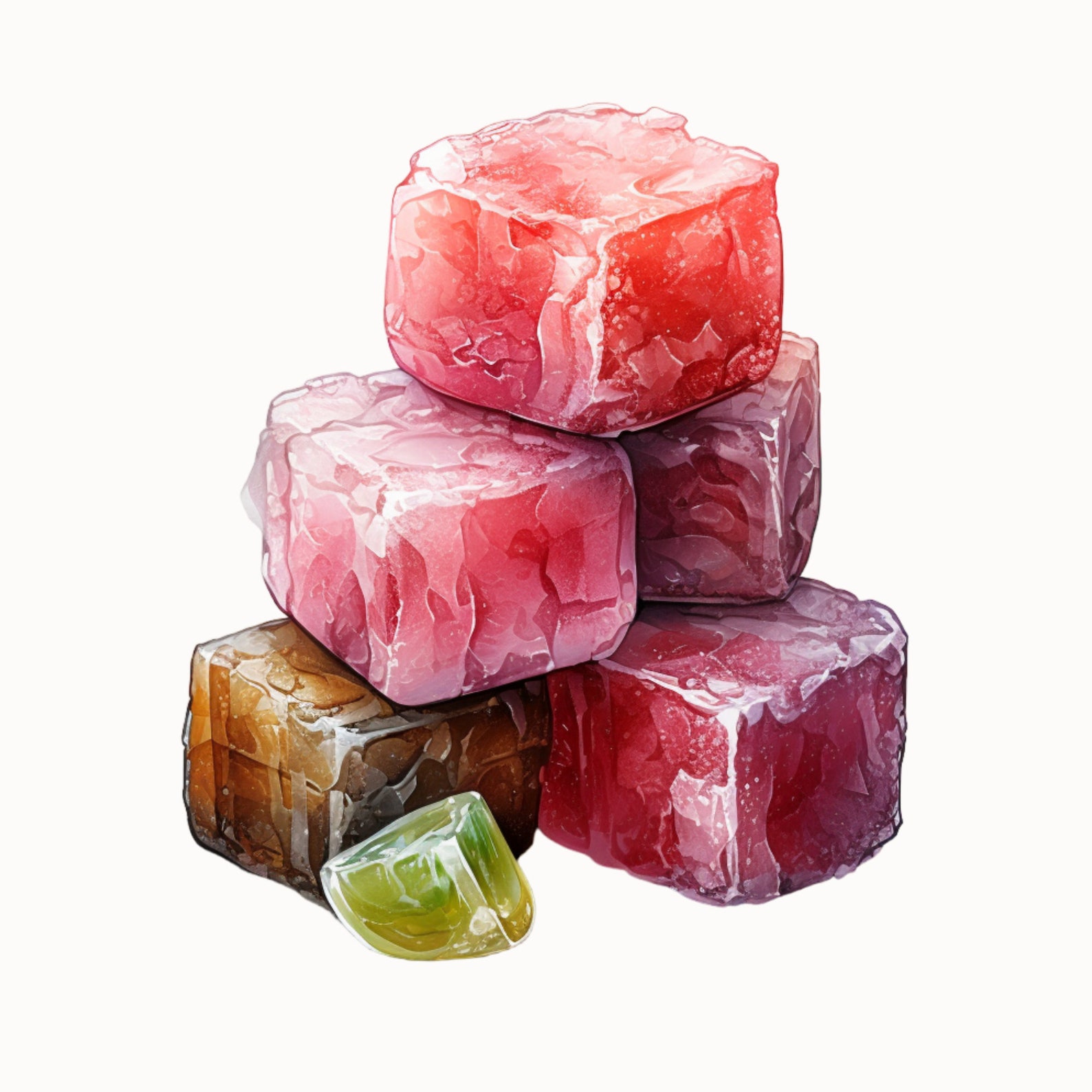 Turkish Delight Clipart Bundle Transparent Background - Etsy