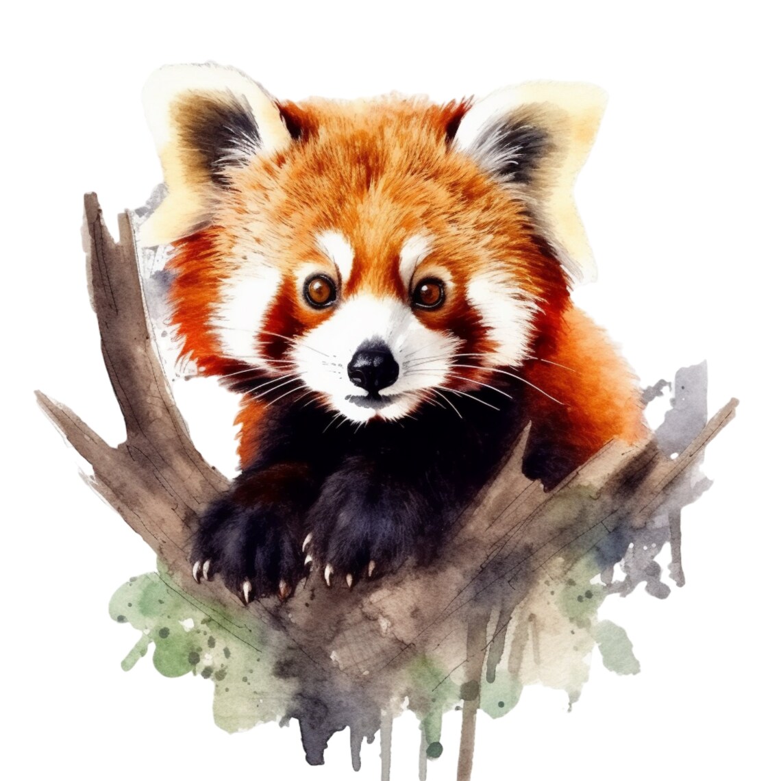 Red Panda Clipart Bundle, PNG Format, Artistic Creations, Junk Journals ...